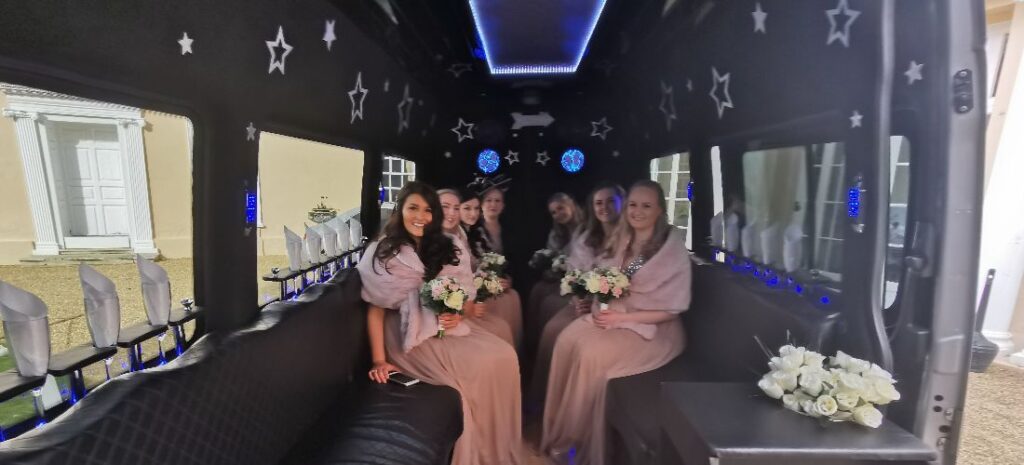 Wedding Bus Hire | luxurious Bus | 8 and 16 seater Buses